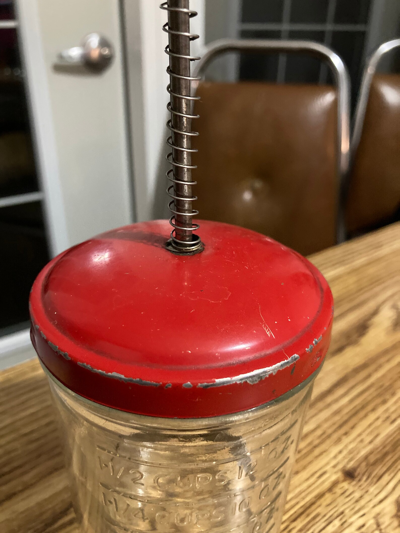 Vintage Androck Nut Chopper Food Chopper Made in Canada Glass Jar With ...