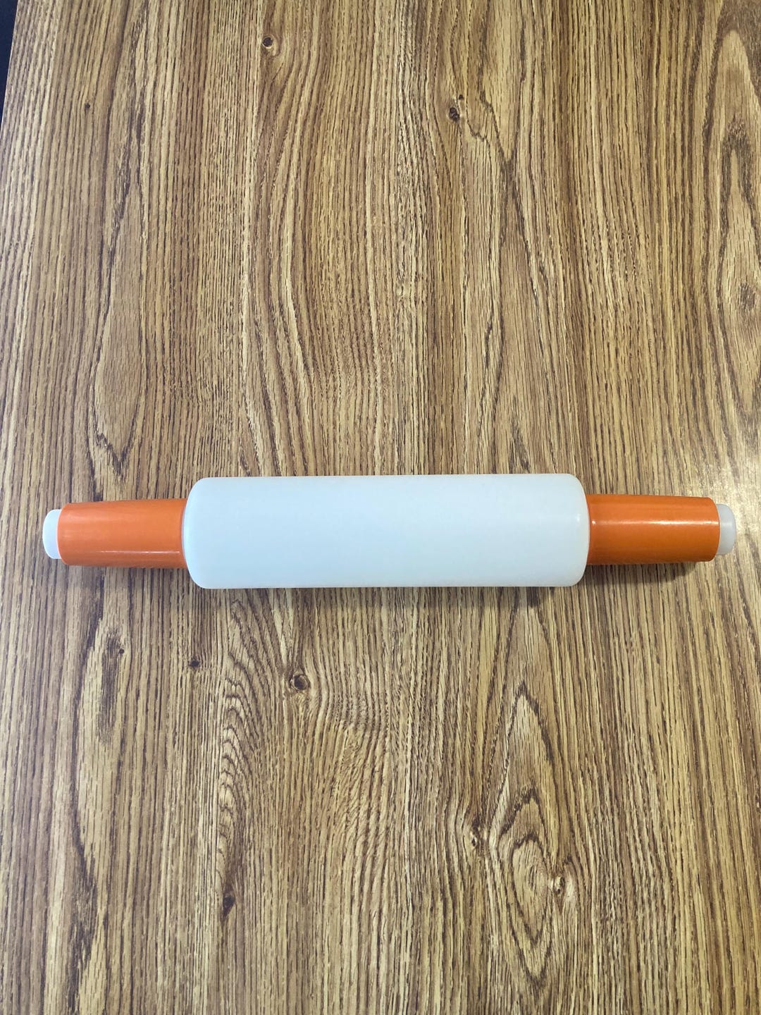 Vintage Tupperware Fill N Chill Plastic Rolling Pin Orange White 16 ...