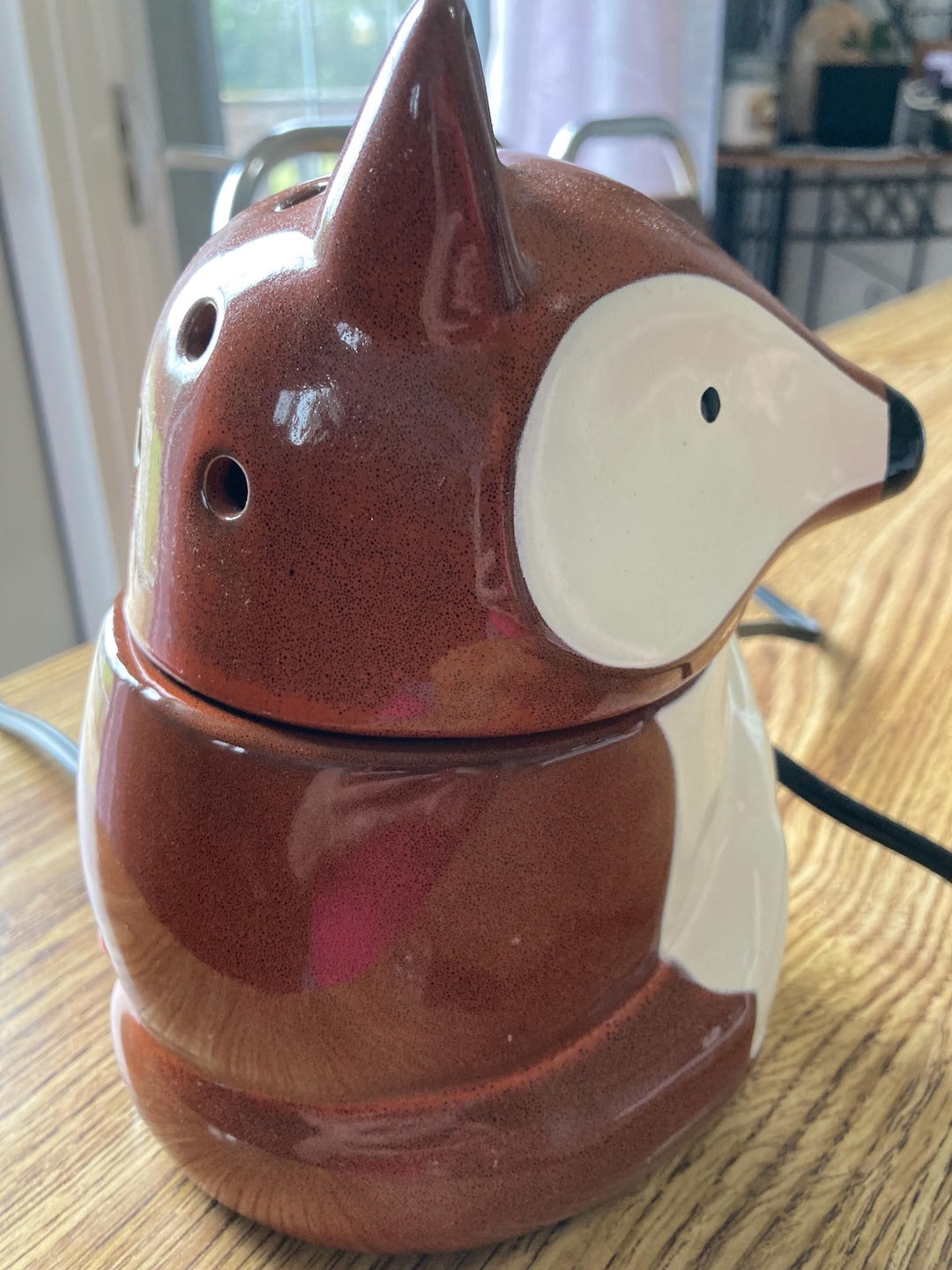 Scentsy Red Fox Ceramic Wax Melt Warmer Retired Discontinued Cabin ...