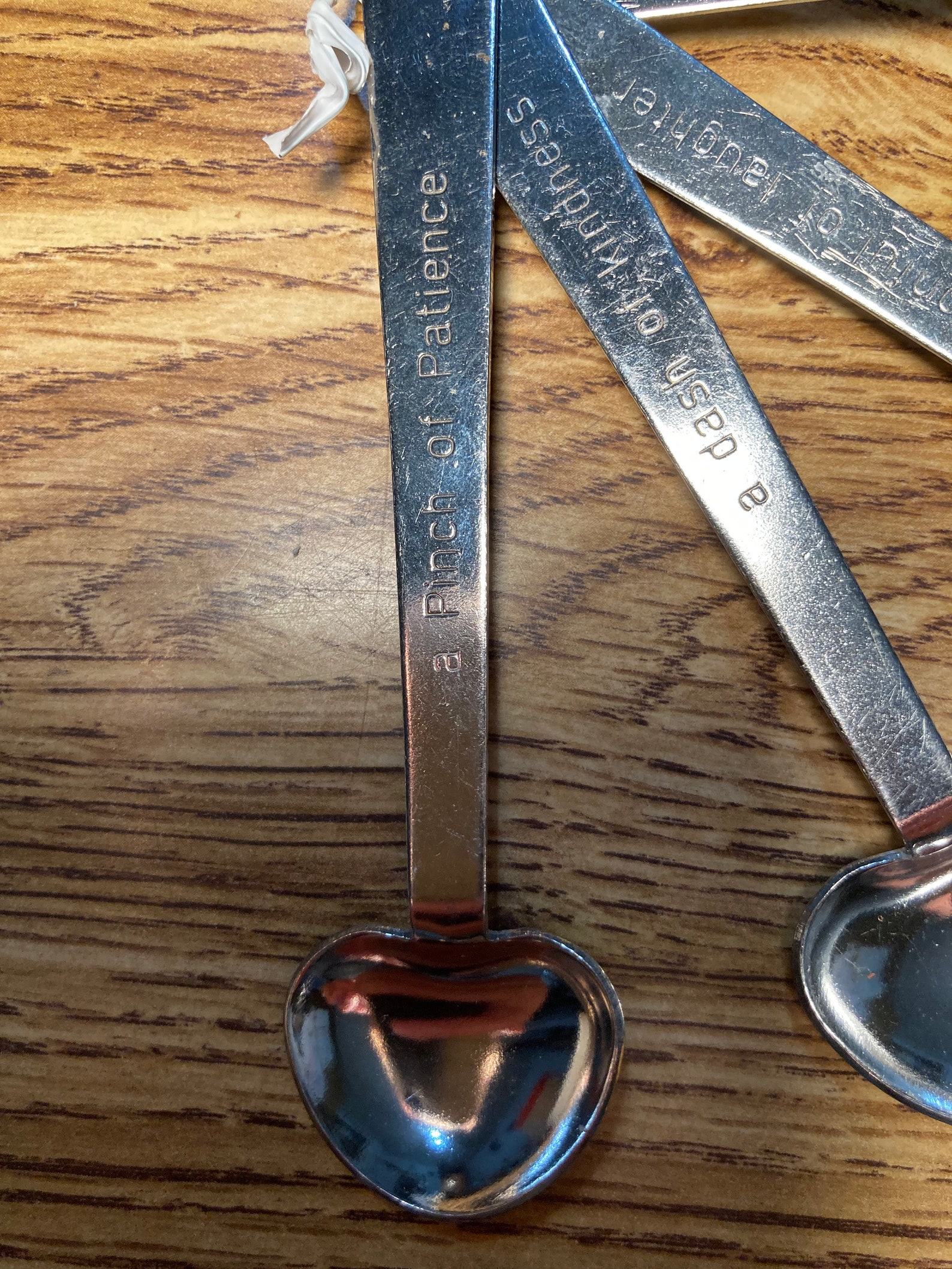 Unique Heart Shaped Measuring Spoons a Pinch of Patience is 1/4 Tsp a ...