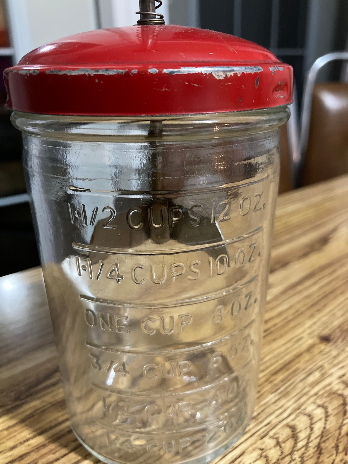 Vintage Androck Nut Chopper Food Chopper Made in Canada Glass Jar With ...