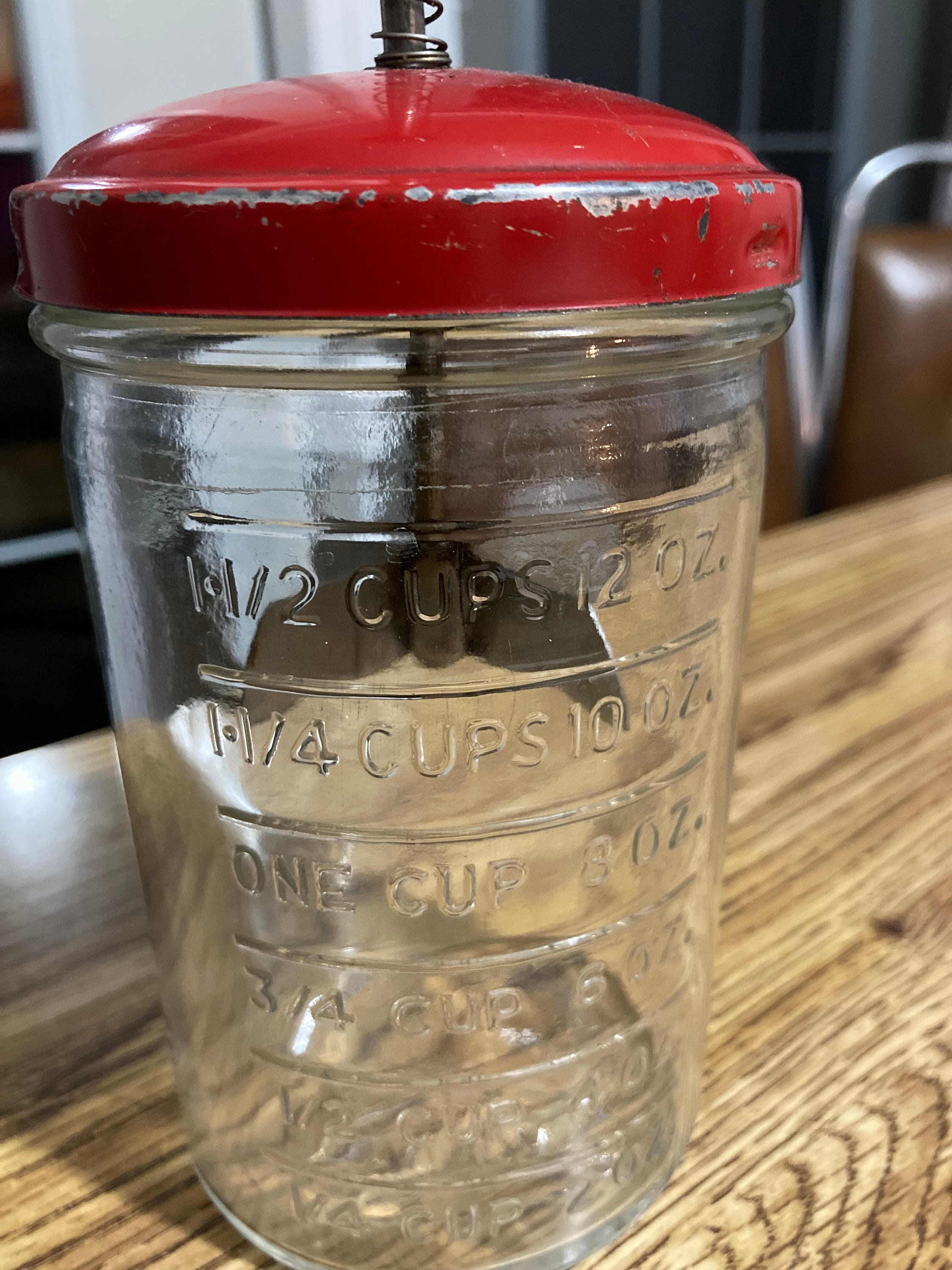 Vintage Androck Nut Chopper Food Chopper Made in Canada Glass Jar With ...