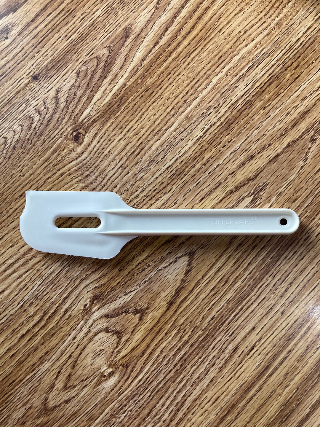 Vintage Tupperware Plate Bowl Scraper Paddle Spatula off White Handy ...