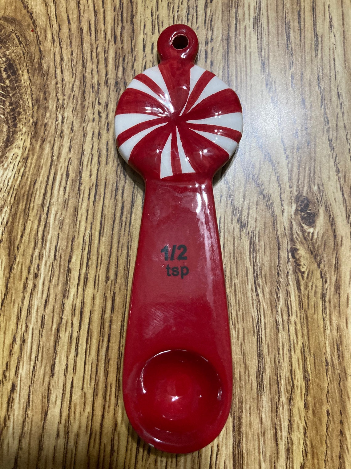 Christmas Holiday Measuring Spoons Set of Four 1 Tbsp 1 Tsp 1/2 Tsp 1/4 ...