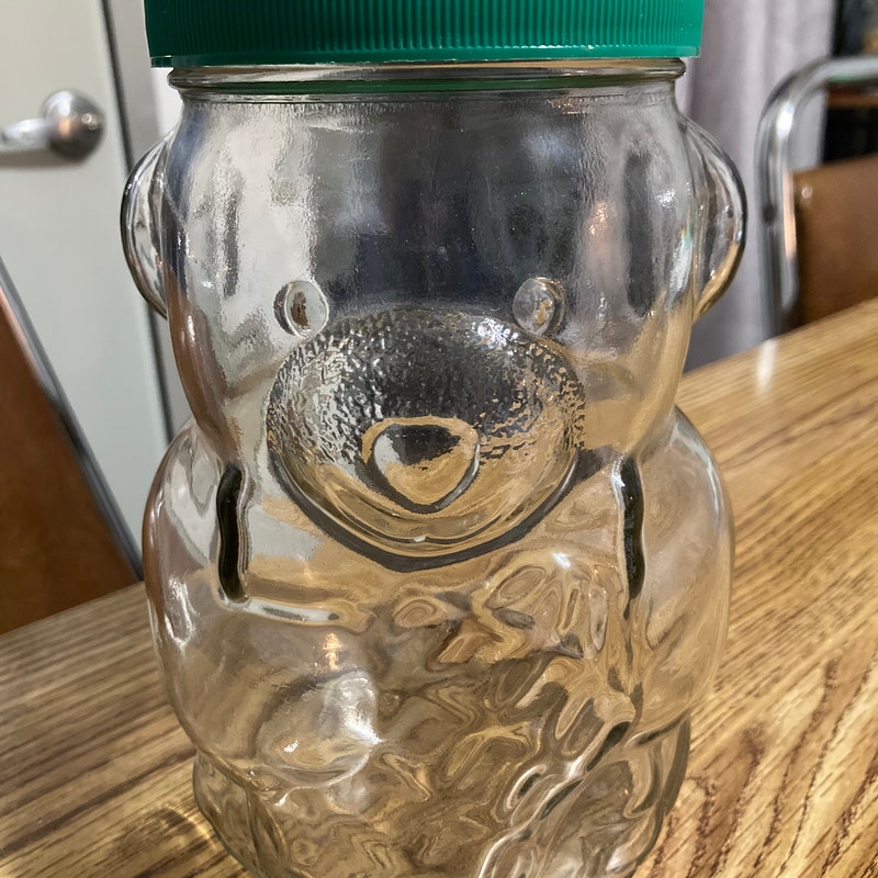 Glass Bear Jar - Etsy