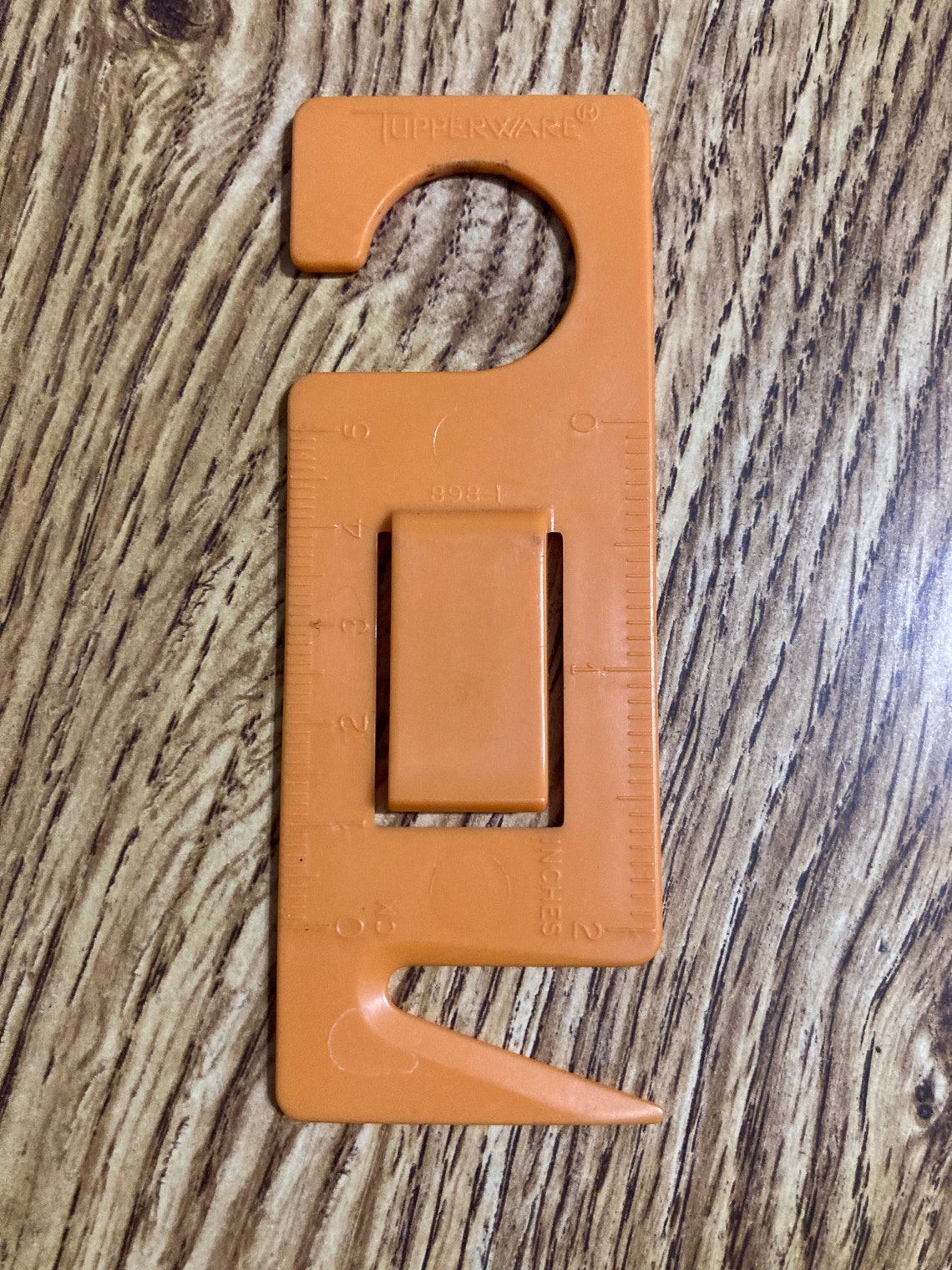 Vintage Tupperware Letter Opener Gadget Multi Tool Ruler Recipe Holder ...