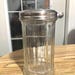 Ribbed Glass Retro Sugar Container Vintage Restaurant Parmesan Cheese ...