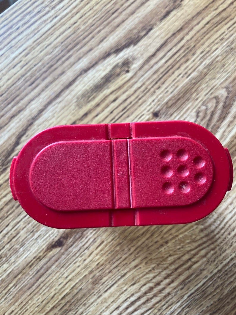 Tupperware Spice Container With Red Lid. See Through - Etsy