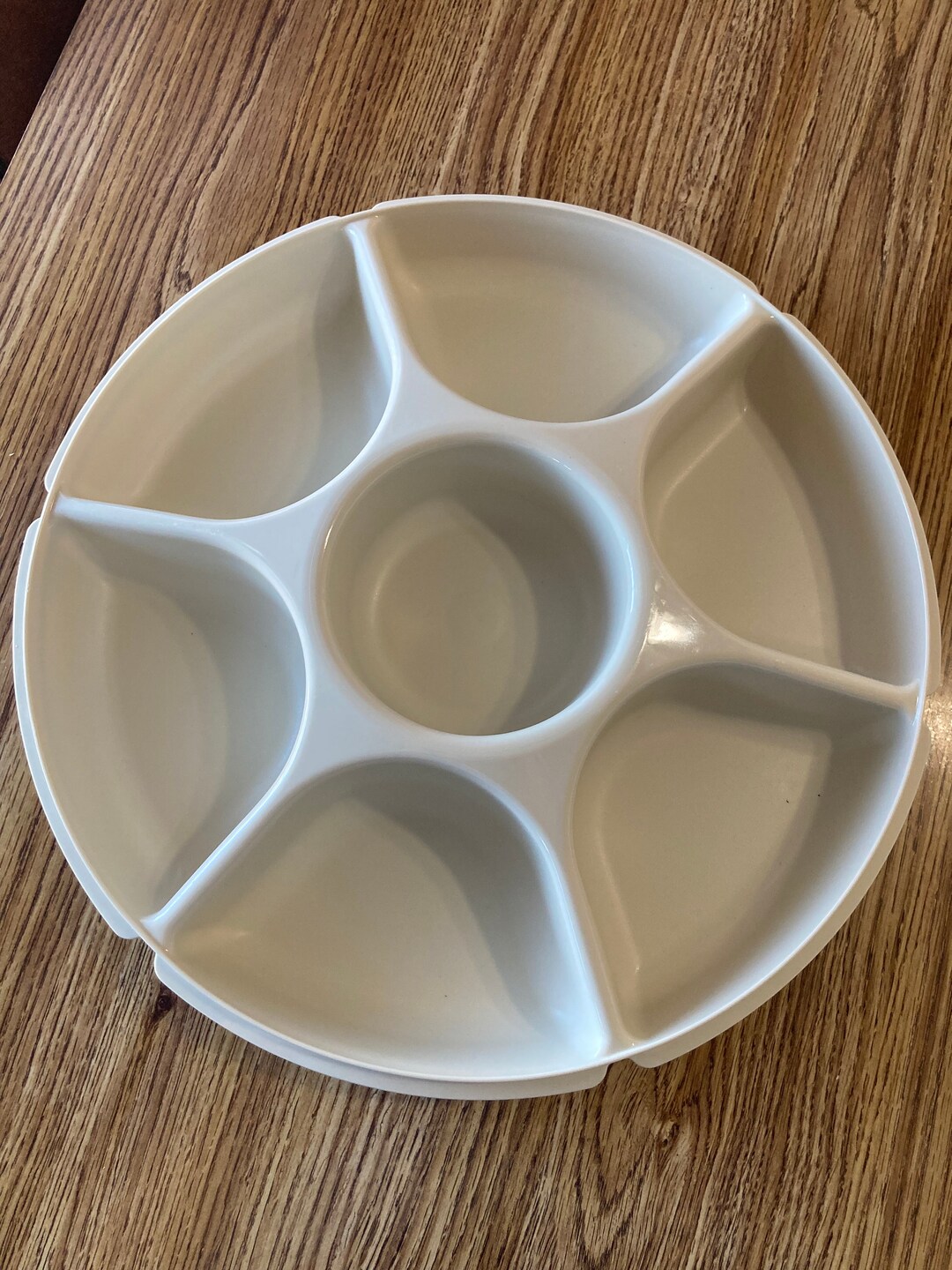 Vintage Tupperware 1665-4 Veggie Fruit Tacos Pickles Cheese Divided ...