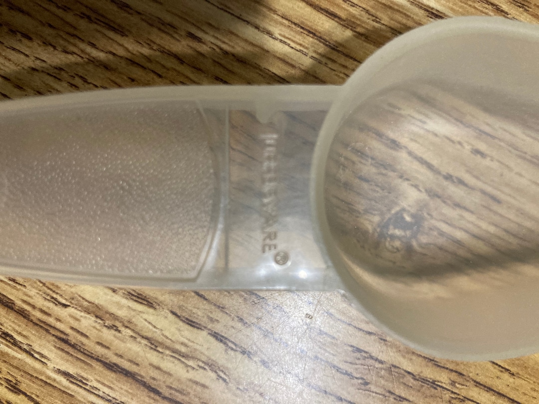 Vintage Tupperware Scoop Clear Kitchen Use for Flour Sugar Oatmeal ...