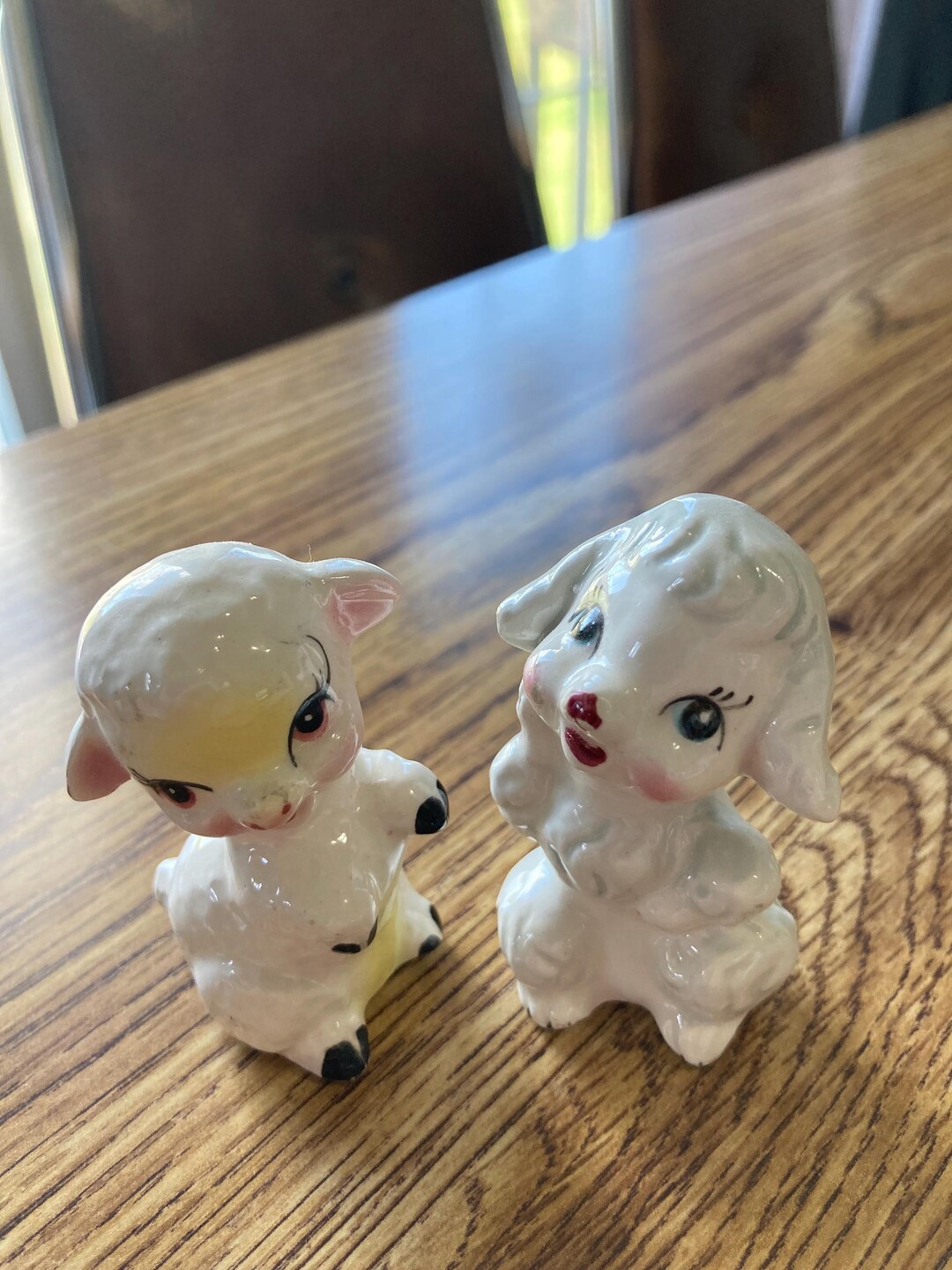 Two Small Vintage Sheep Lamb Porcelain Figurines Collectible Rare Find ...