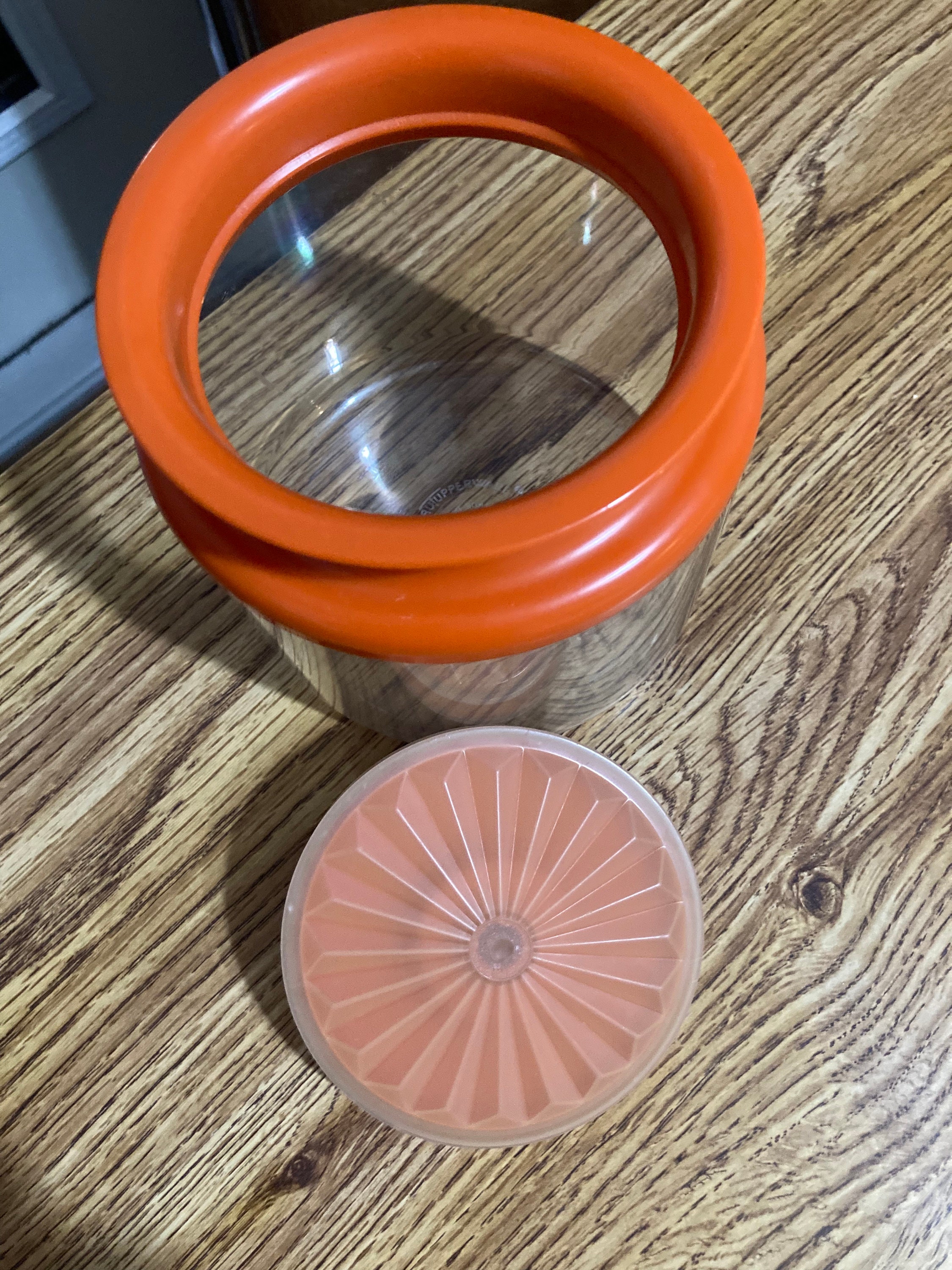 Vintage Tupperware Canister Container With Push Lid 4.25 Inches Tall ...