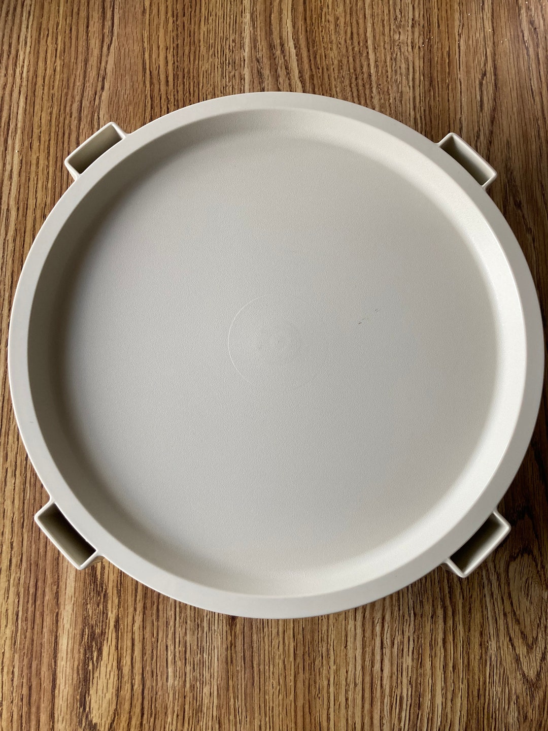 Vintage Tupperware 1866-1 Divide-a-rack Pie Stacker/carrier Tray Almond ...