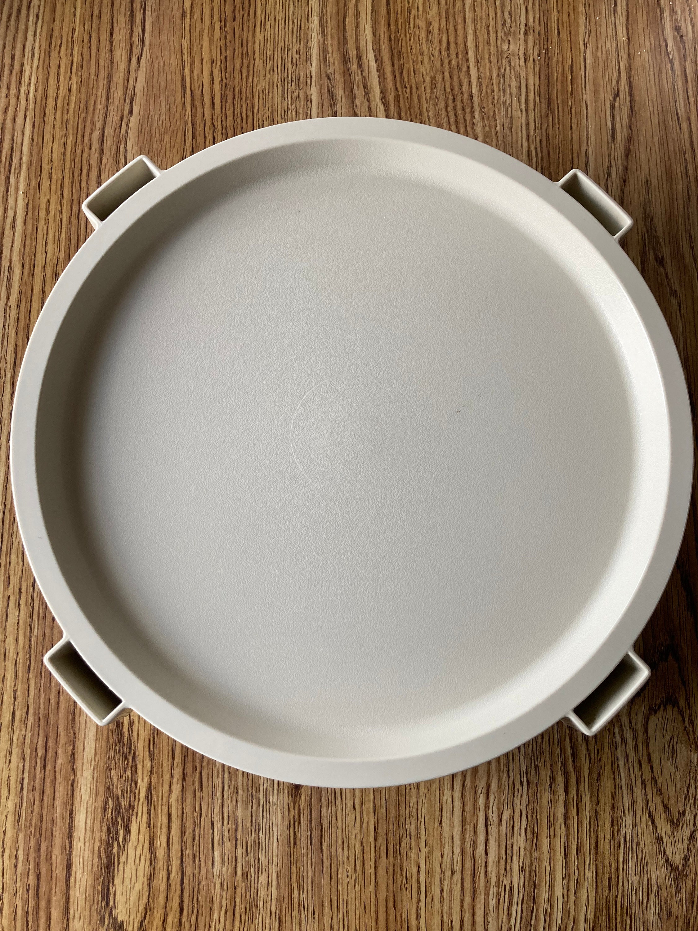 Vintage Tupperware 1866-1 Divide-a-rack Pie Stacker/carrier Tray Almond ...