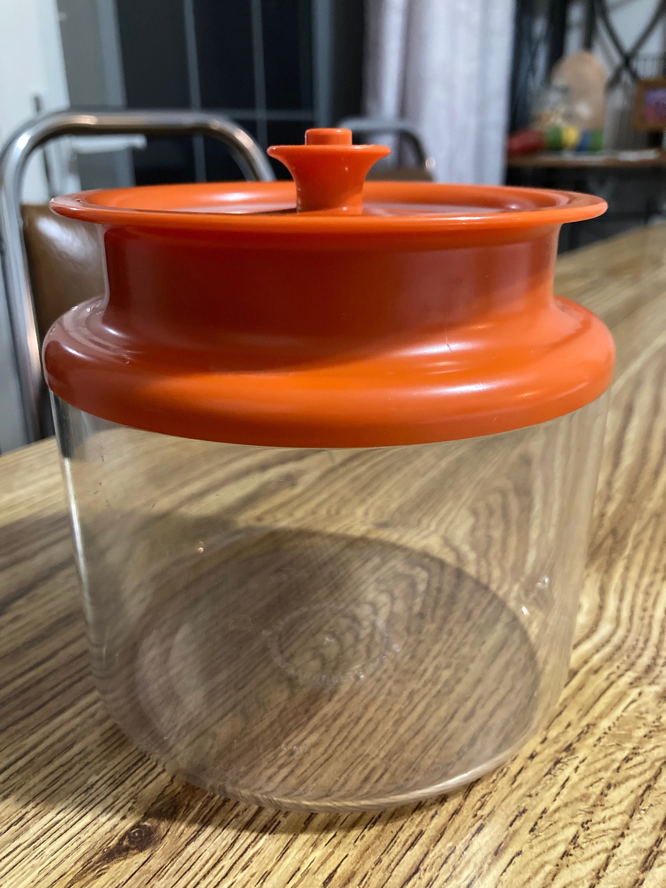 Vintage Tupperware Canister Container With Push Lid 4.25 Inches Tall ...