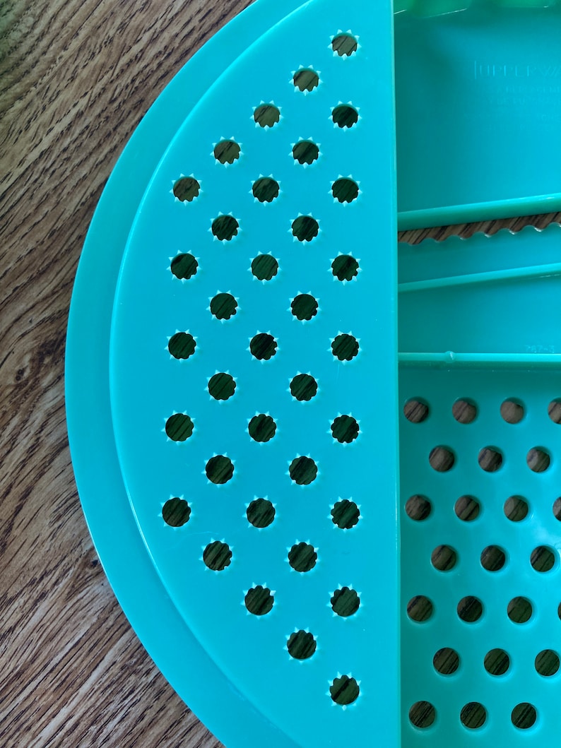 Vintage Tupperware Green Cheese Vegetable Grater Shredder Slicer With ...