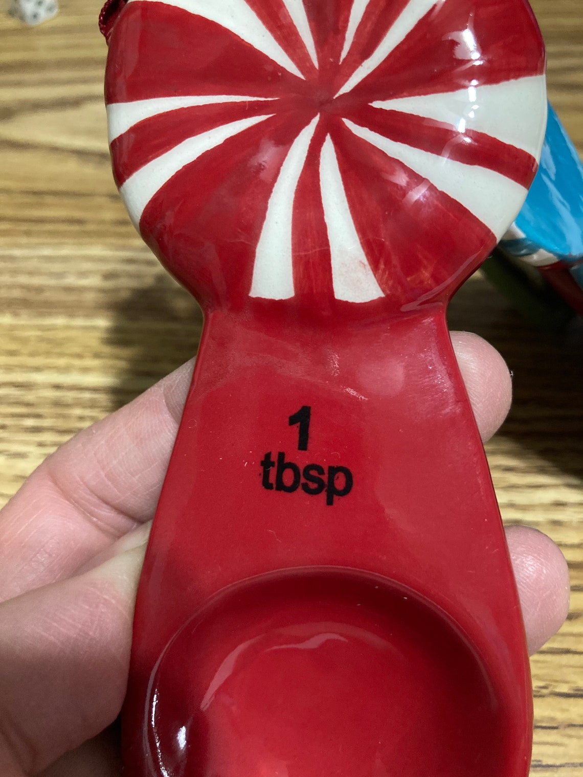 Christmas Holiday Measuring Spoons Set of Four 1 Tbsp 1 Tsp 1/2 Tsp 1/4 ...