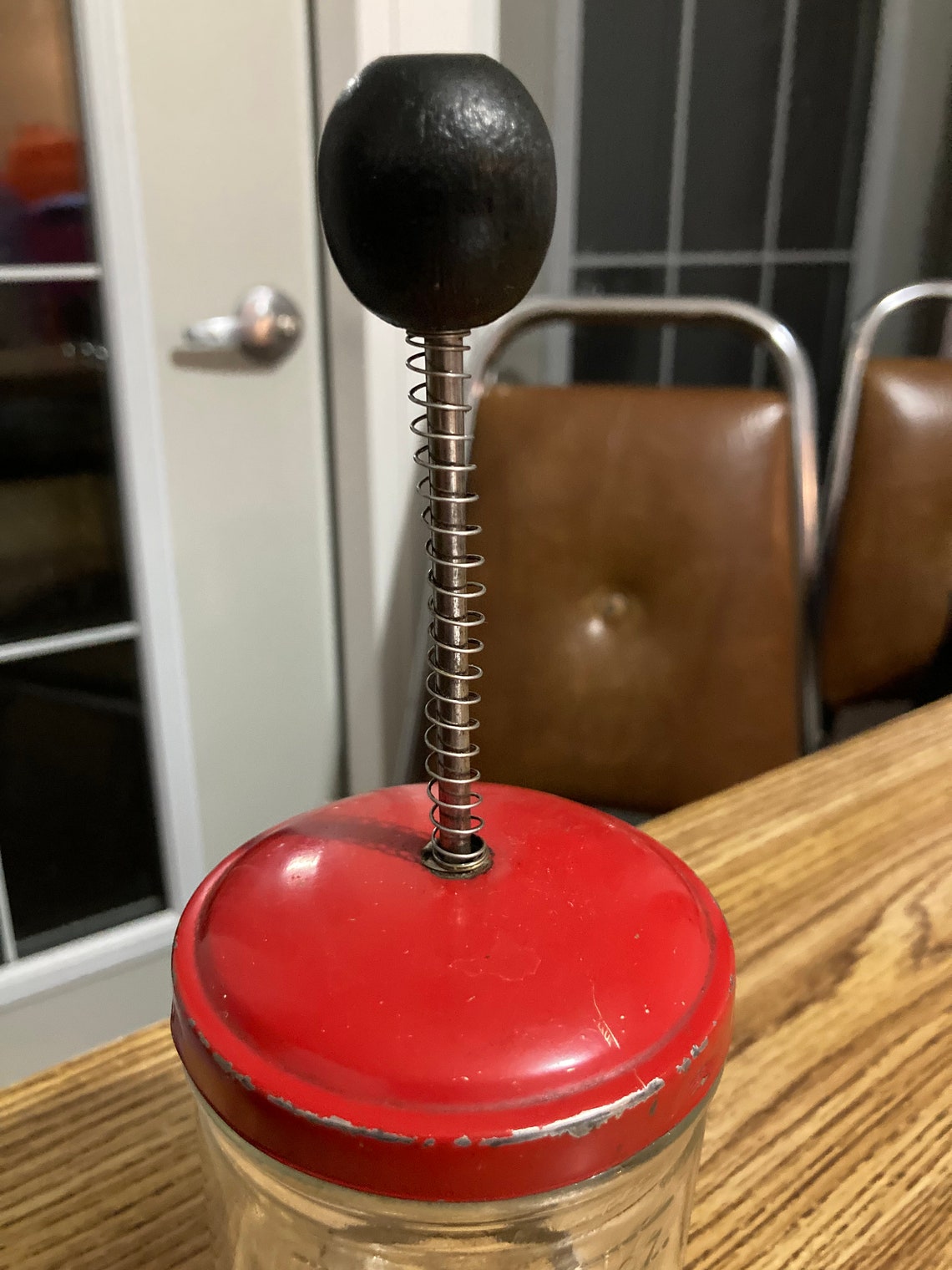 Vintage Androck Nut Chopper Food Chopper Made in Canada Glass Jar With ...