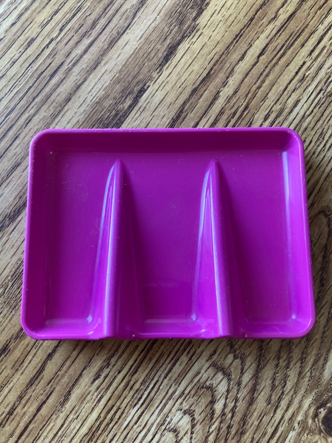 Vintage Tupperware Hot Pink Soap Dish Tray Scouring Pad Holder Useful ...