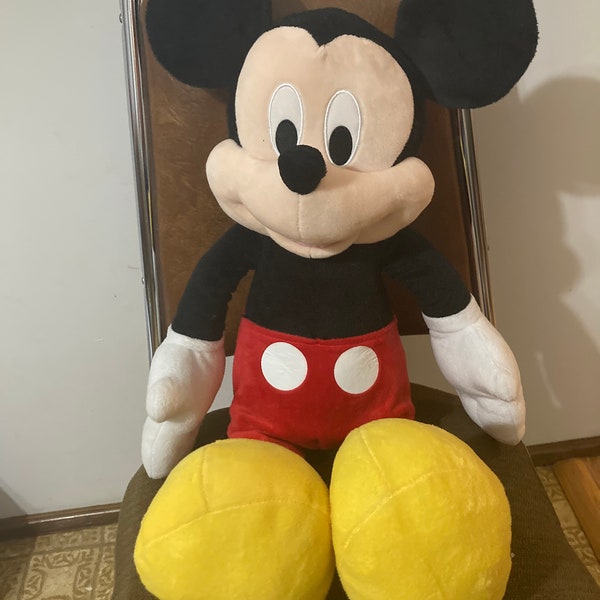 Large Mickey Mouse Plush - Etsy
