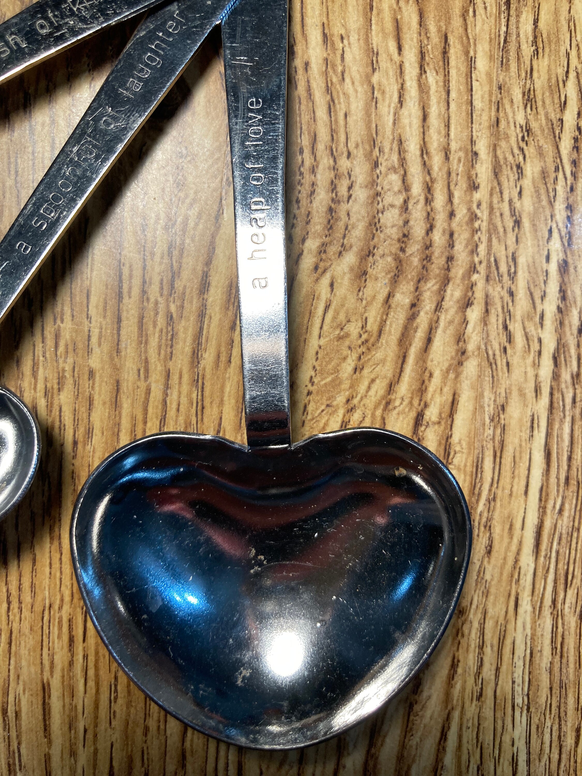 Unique Heart Shaped Measuring Spoons a Pinch of Patience is 1/4 Tsp a ...