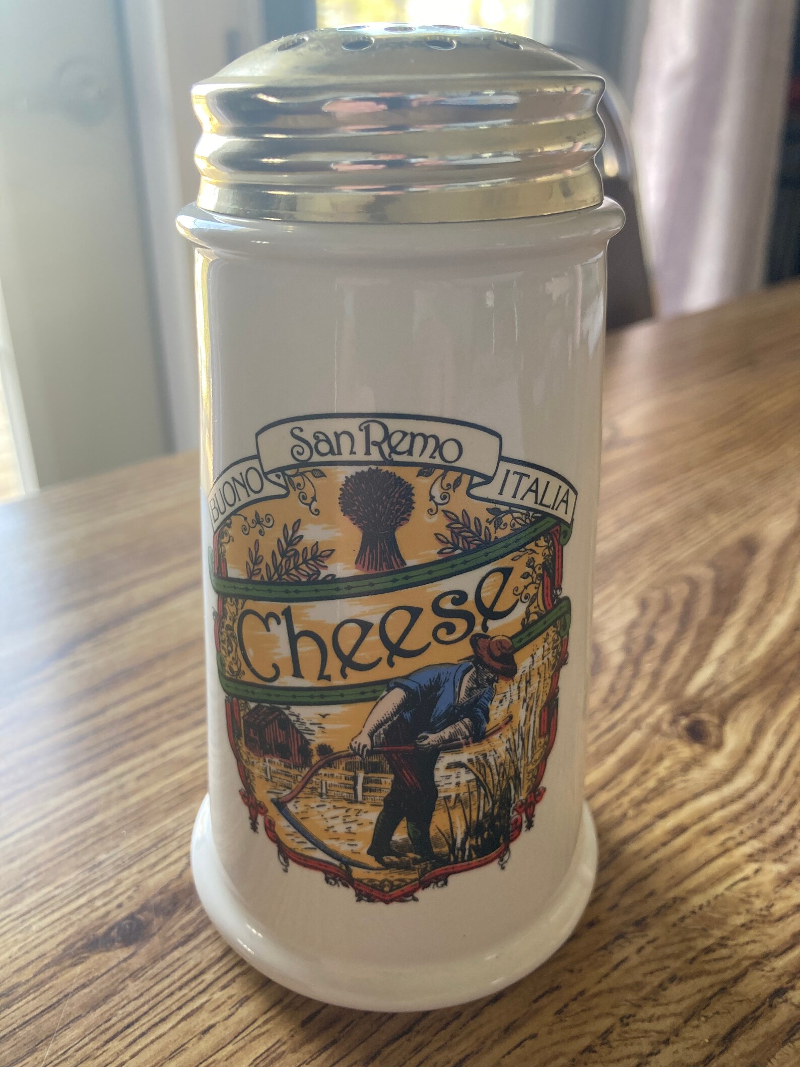 Himark Buono San Remo Italia Cheese Ceramic Parmesan Cheese Shaker 5 1/ ...