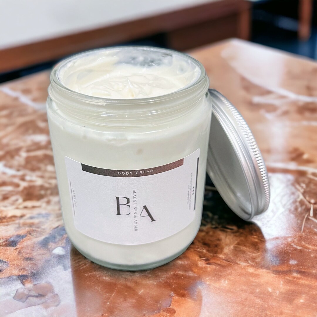 Black Linen & Amber Body Butter 8oz - Etsy