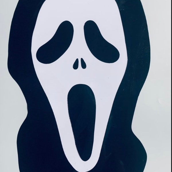 Ghostface Window Decal - Etsy