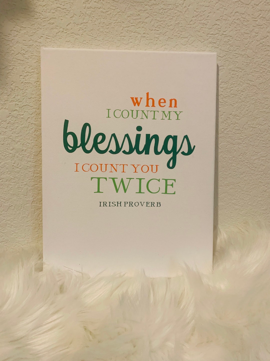 Irish Proverb 9x12 Vinyl Canvas Sign, Irish Blessing, Ireland ...