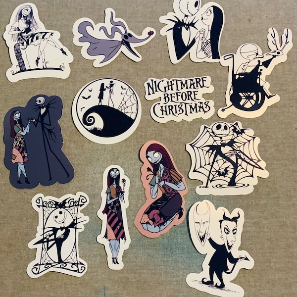Nightmare Before Christamass Stickers - Etsy