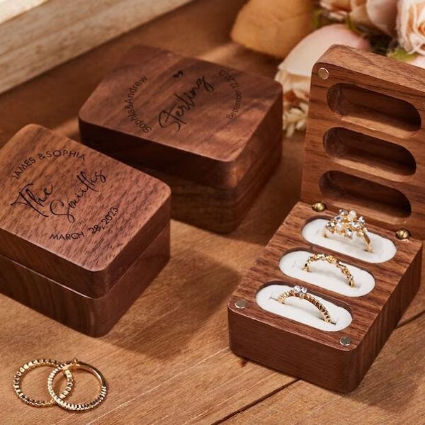 Shop Wedding Ring Box Online - Etsy