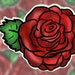 Large Single Red Rose Vinyl Sticker - Etsy