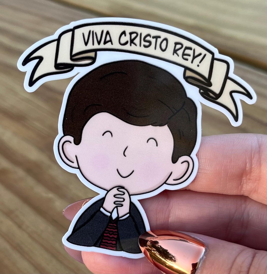 Blessed Miguel Pro Vinyl Sticker | Catholic Saint, Viva Cristo Rey - Etsy