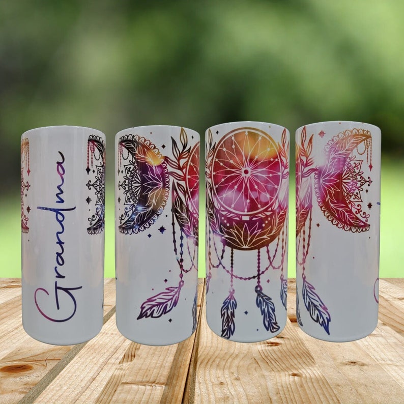 Meema Mothers Day Dream Catcher 15oz 20oz Skinny Tumbler Wrap for ...