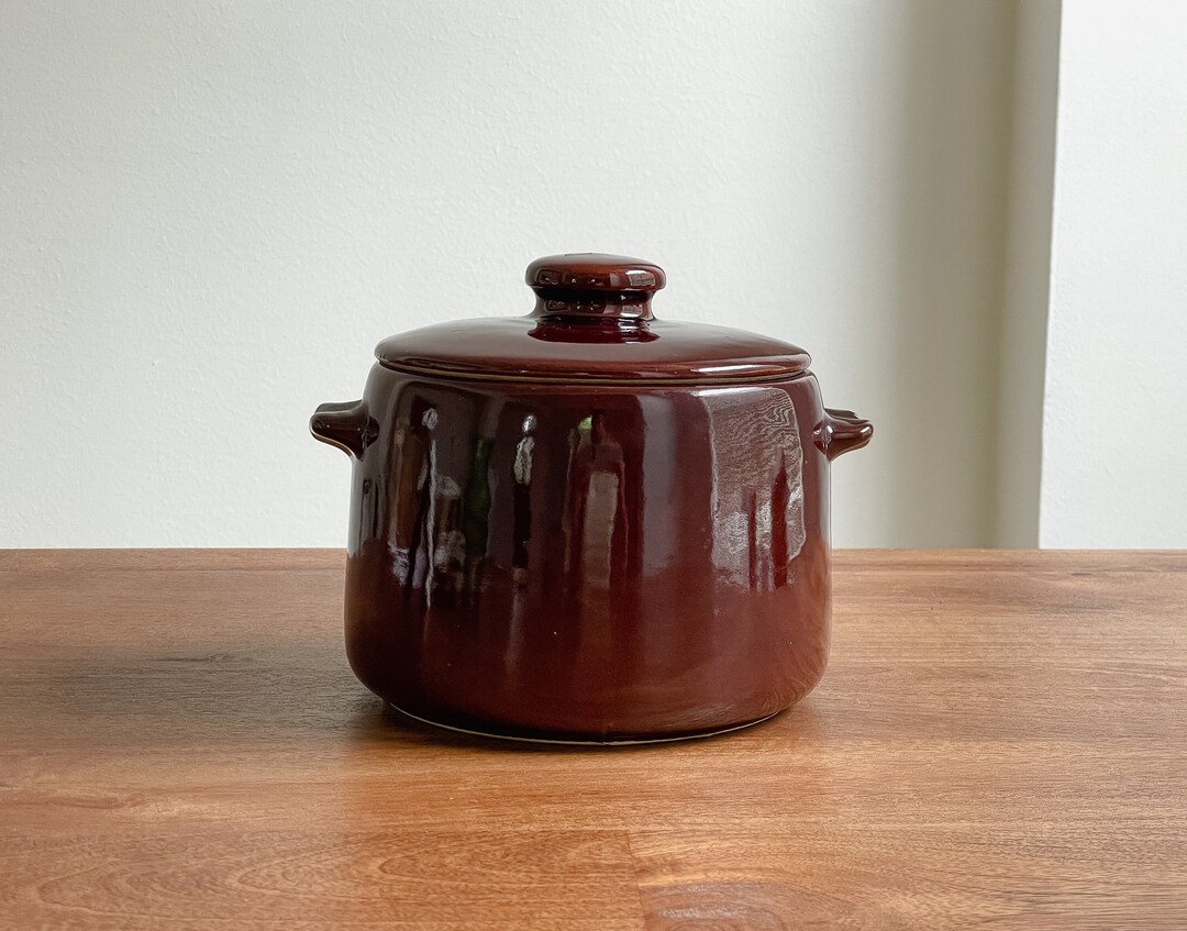 West Bend 2-qt Ceramic Bean Pot With Lid - Etsy