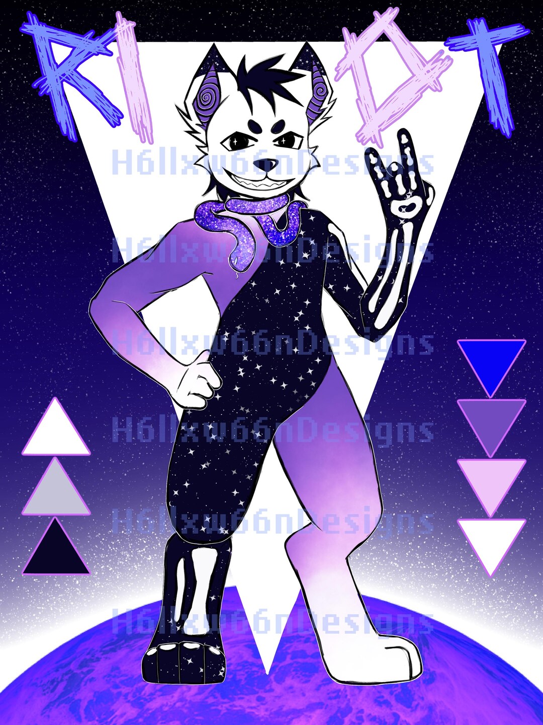 RIOT Furry Character Adopts Mood Board Canine Hyena Wolf Fursona ...