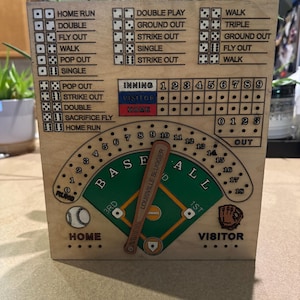 Tabletop Baseball Game 11x10 - Etsy