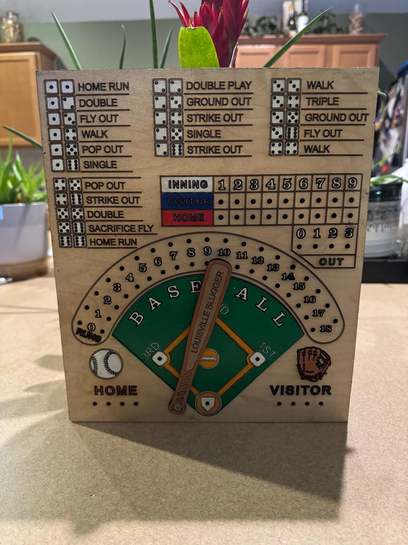 Tabletop Baseball Game 11x10 - Etsy Canada