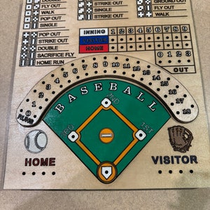 Tabletop Baseball Game 11x10 - Etsy
