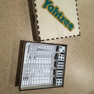 Yahtzee Travel Game - Etsy