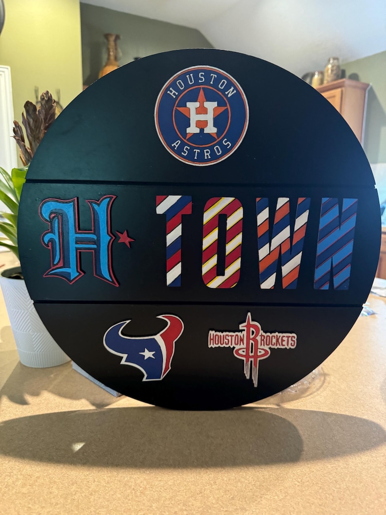 Houston Texans Astros and Rockets Sign for Man Cave - Etsy