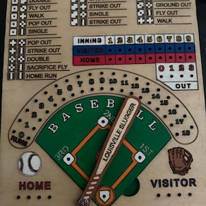Tabletop Baseball Game 11x10 - Etsy