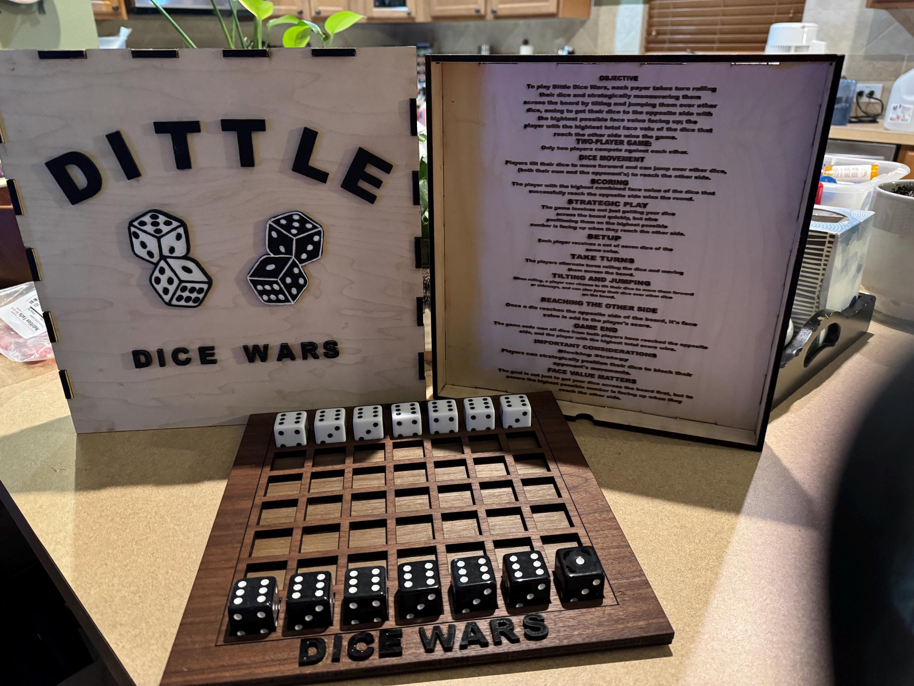 Dittle Dice Wars Game With Storage Box - Etsy
