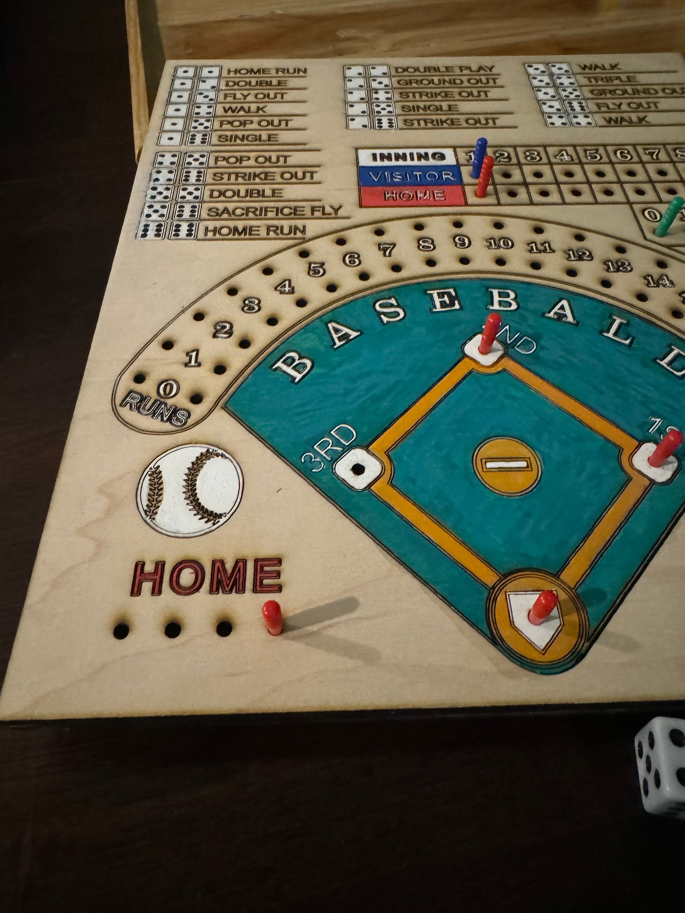 Tabletop Baseball Game 11x10 - Etsy
