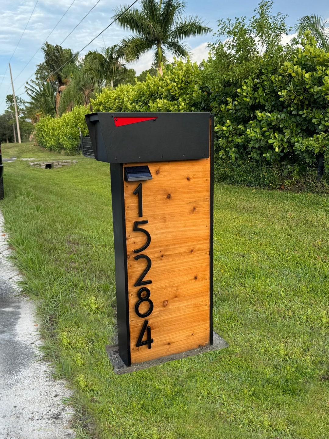 SOLARA SERENITY 2.0 Mailbox Modern Mailbox Mailboxes Post Numbers, Custom Mailbox for Your Home ...