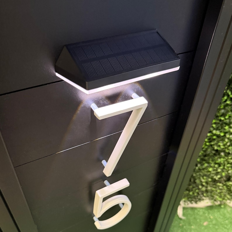 Aluma Modern Mailbox – Rust-proof Aluminum With Solar LED Numbers - Etsy