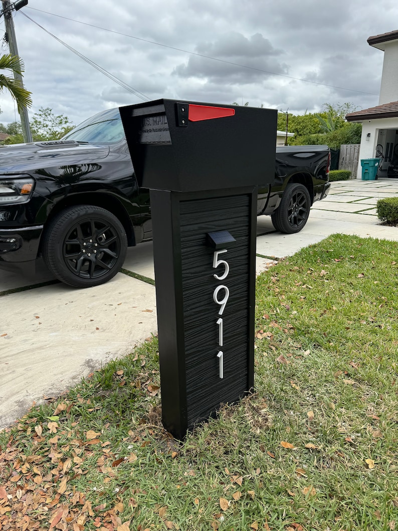SLATSECURE LUXE Locking Mailbox - Mail Boss USPS Approved Modern ...