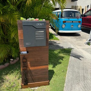 IPE Agave Luxe Mailbox - Modern Mailbox With Succulent & Brazilian ...