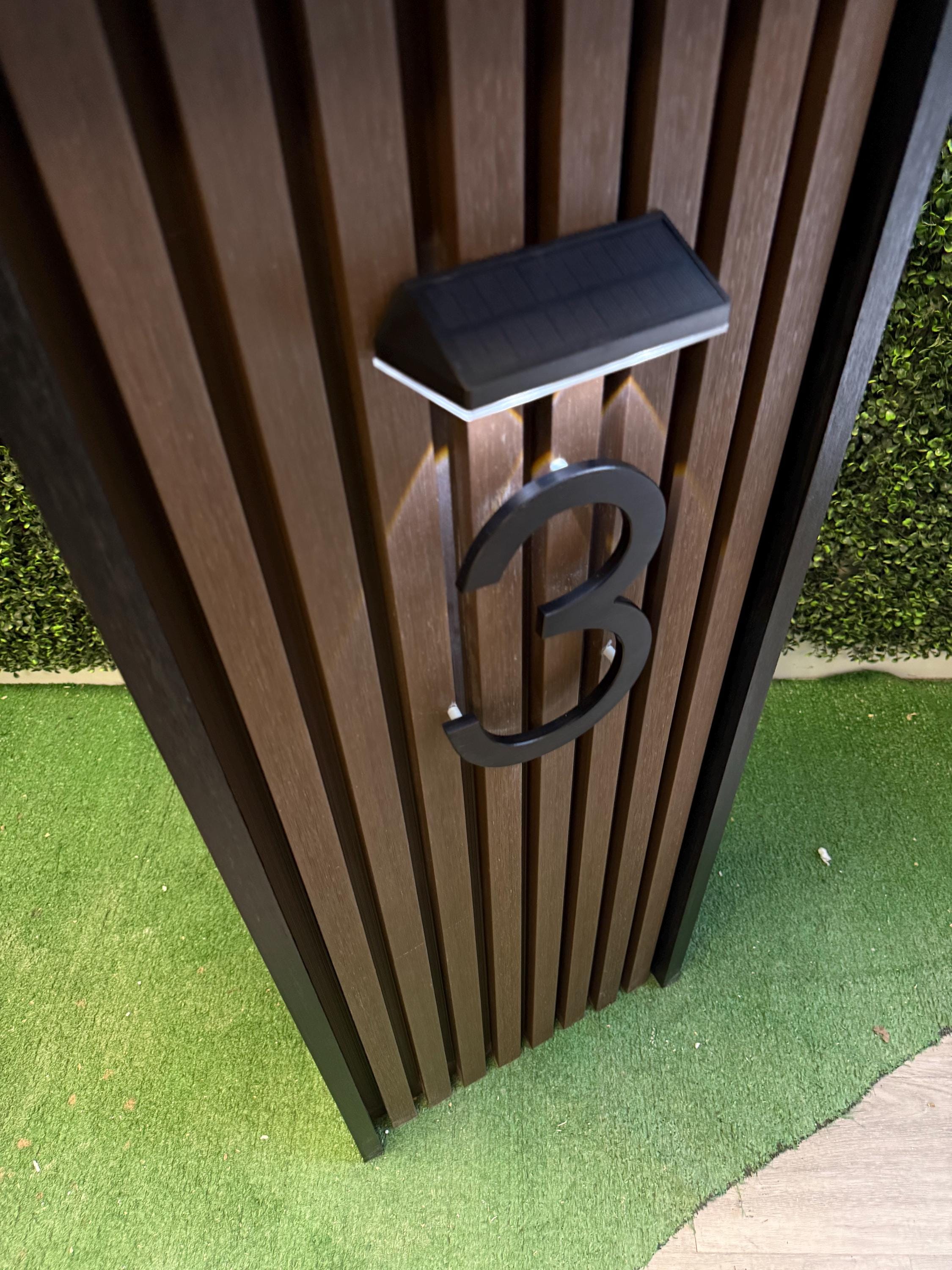 Modern Vertical Mailbox With Solar LED Numbers - Etsy