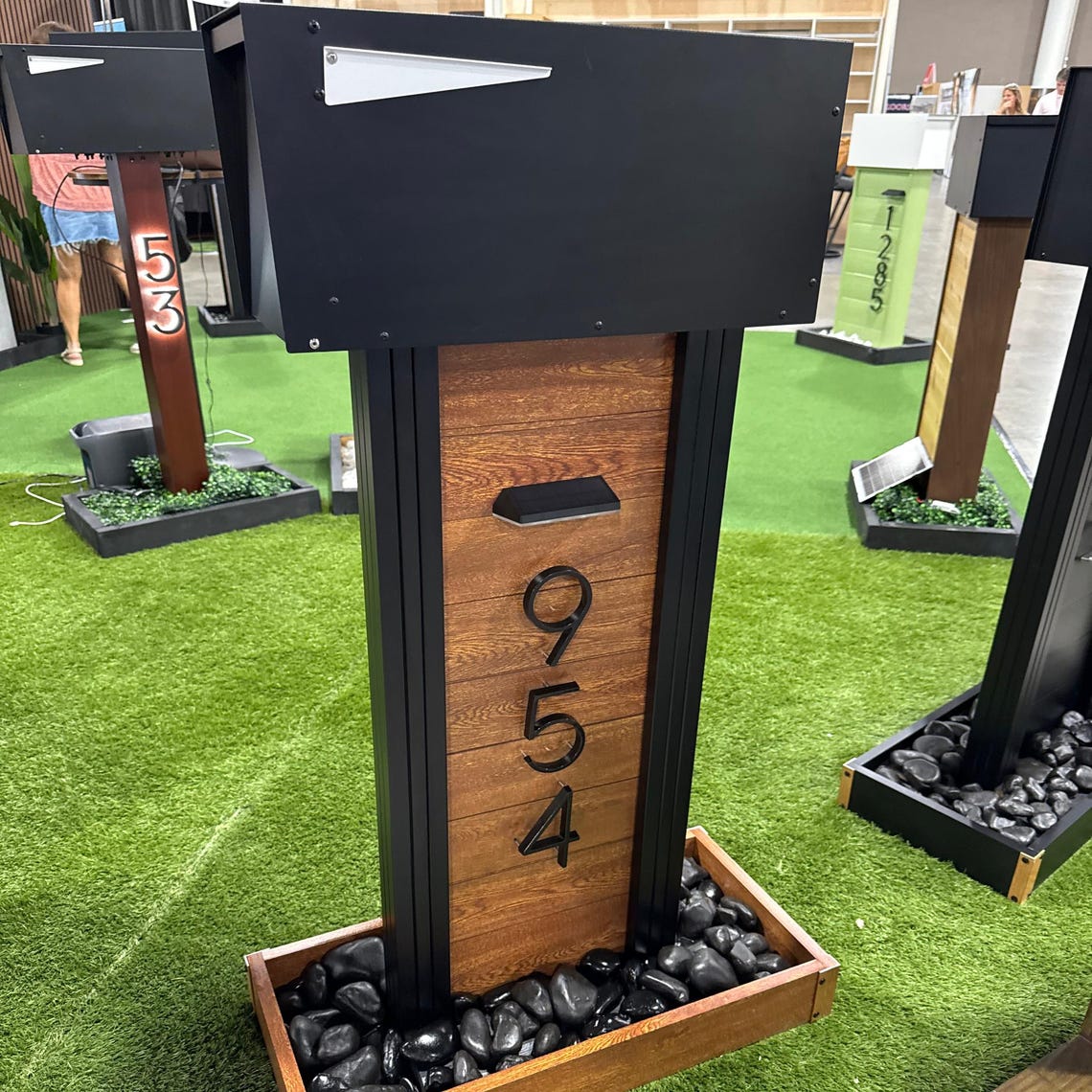 Aluma Modern Mailbox – Rust-proof Aluminum With Solar LED Numbers - Etsy